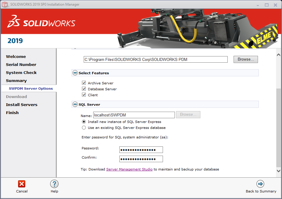 Kaip įdiegti SOLIDWORKS PDM Standard serverį?